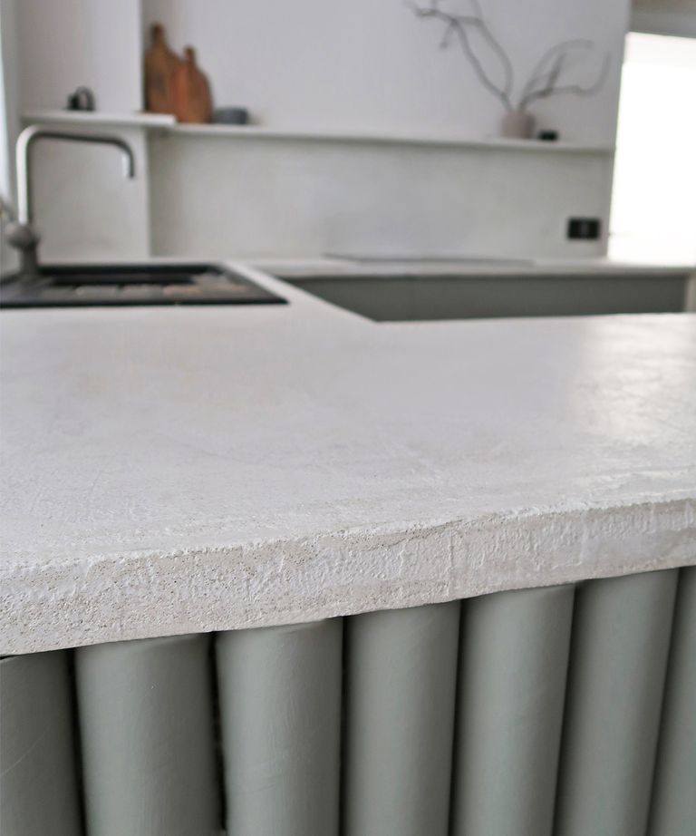 How to microcement kitchen worktops: A seriously cool upgrade | Real Homes