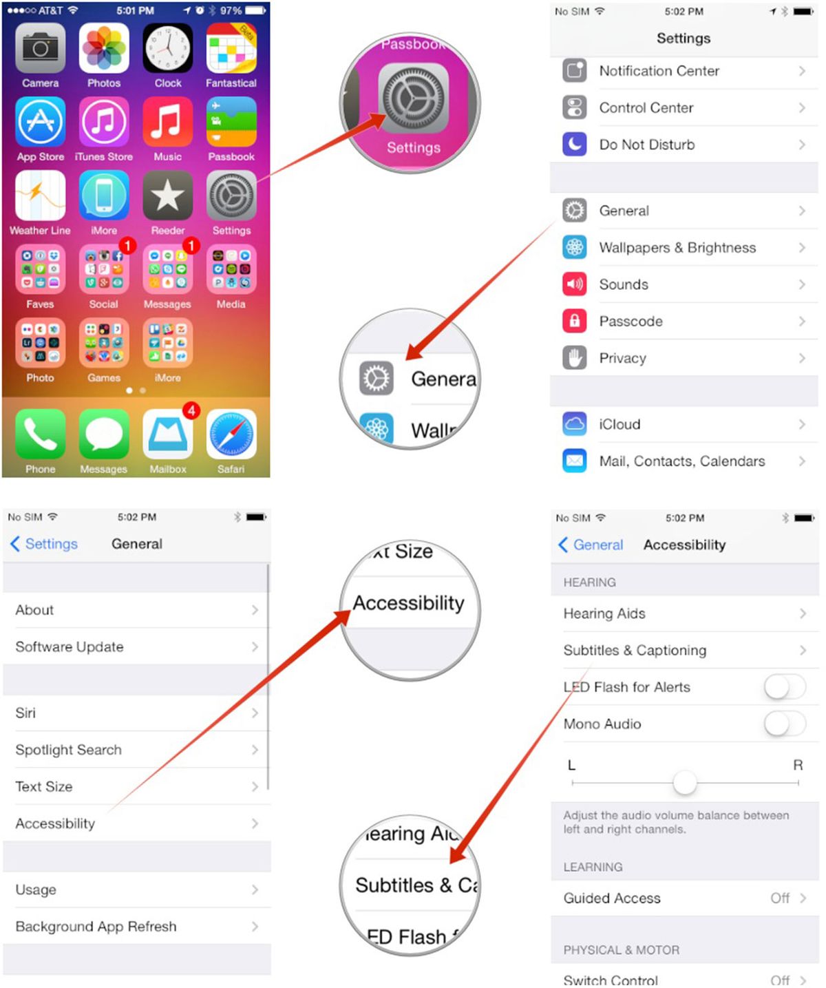 How to enable subtitles and captioning for audio accessibility on ...