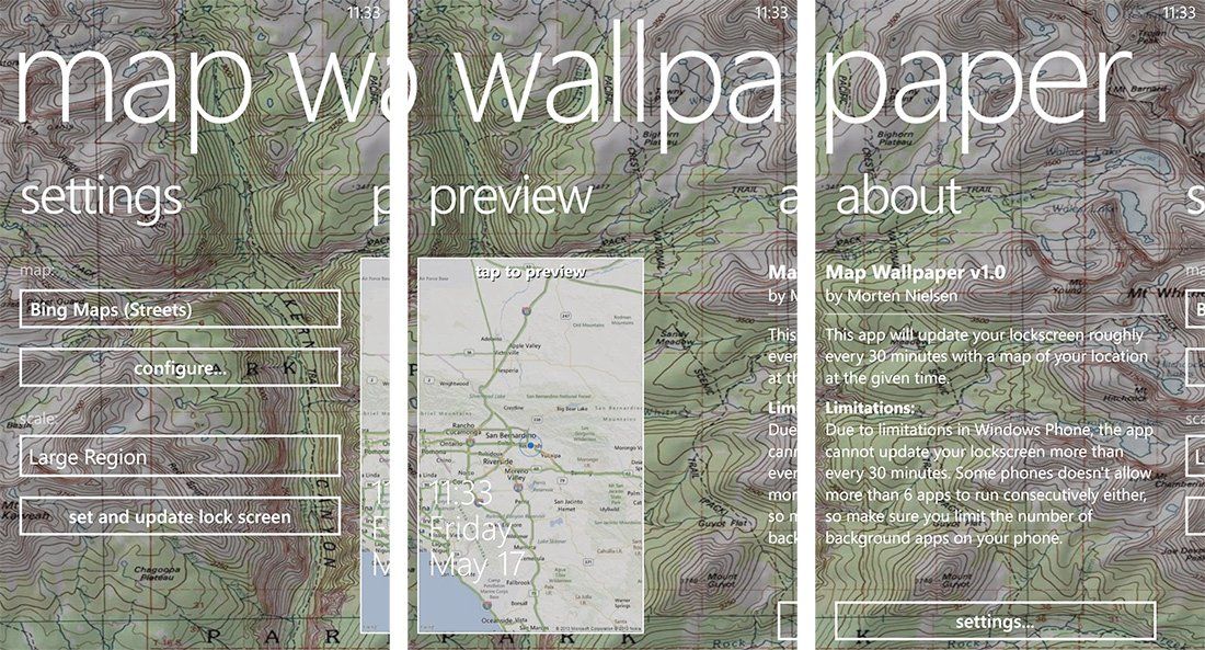 Map Wallpaper lets you get your location at a glance | Windows Central