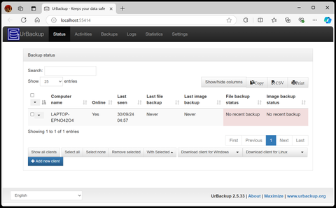 UrBackup review | TechRadar