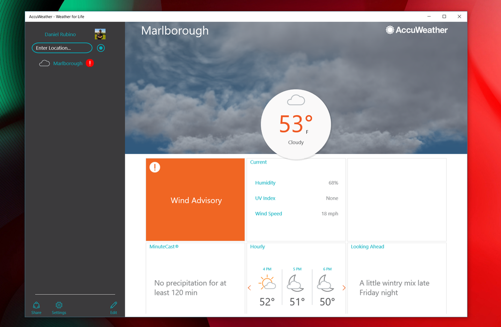 AccuWeather's revamped app brings to-the-minute forecasts to Windows 10 ...