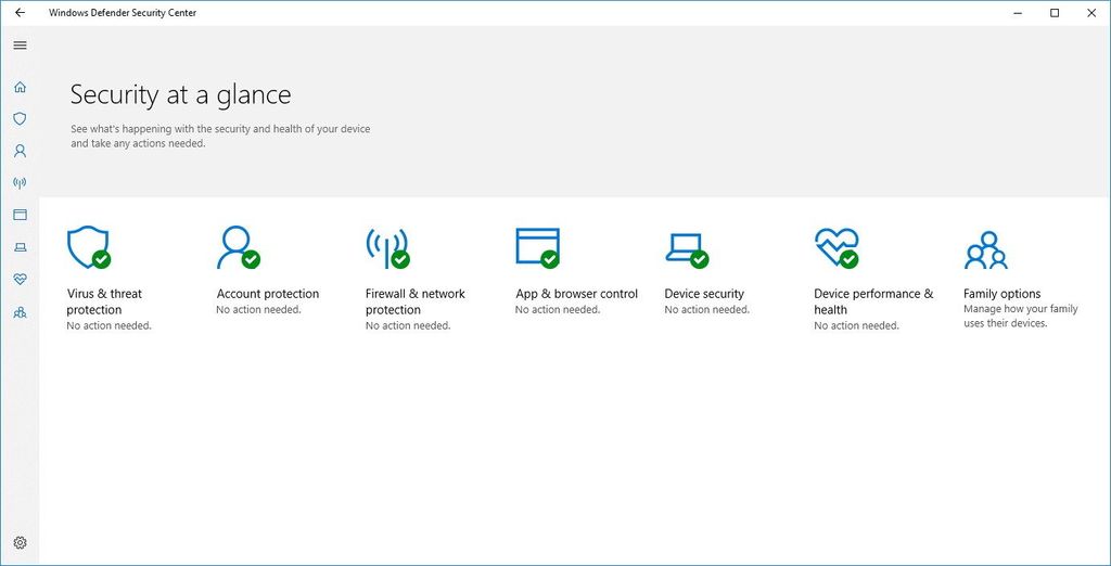 What's new with Windows Defender Security Center in the April 2018 ...