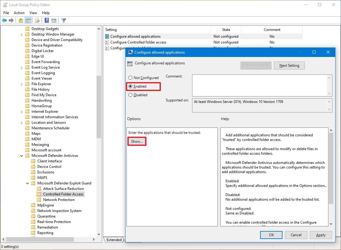 How to enable Controlled folder access to protect data from ransomware ...