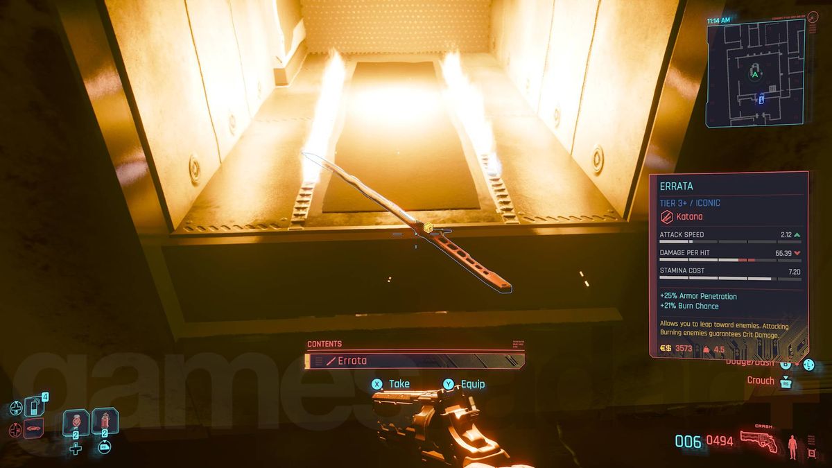 How to get the Cyberpunk 2077 Errata katana | GamesRadar+