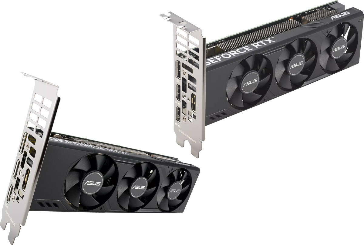 Asus' low-profile RTX 4060 still takes up two slots, but its shorter ...
