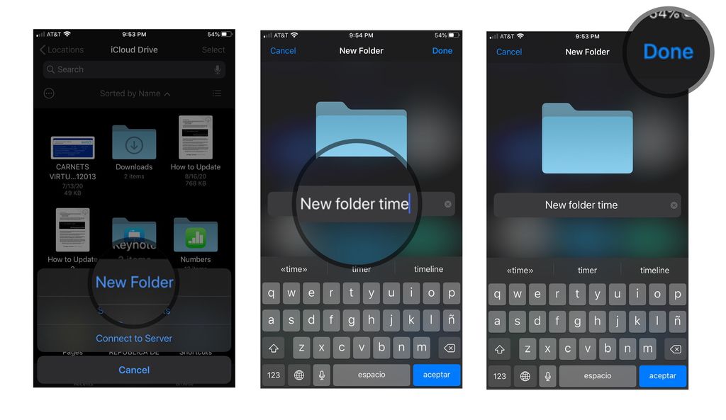 How to manually create folders and move documents in the Files app and ...