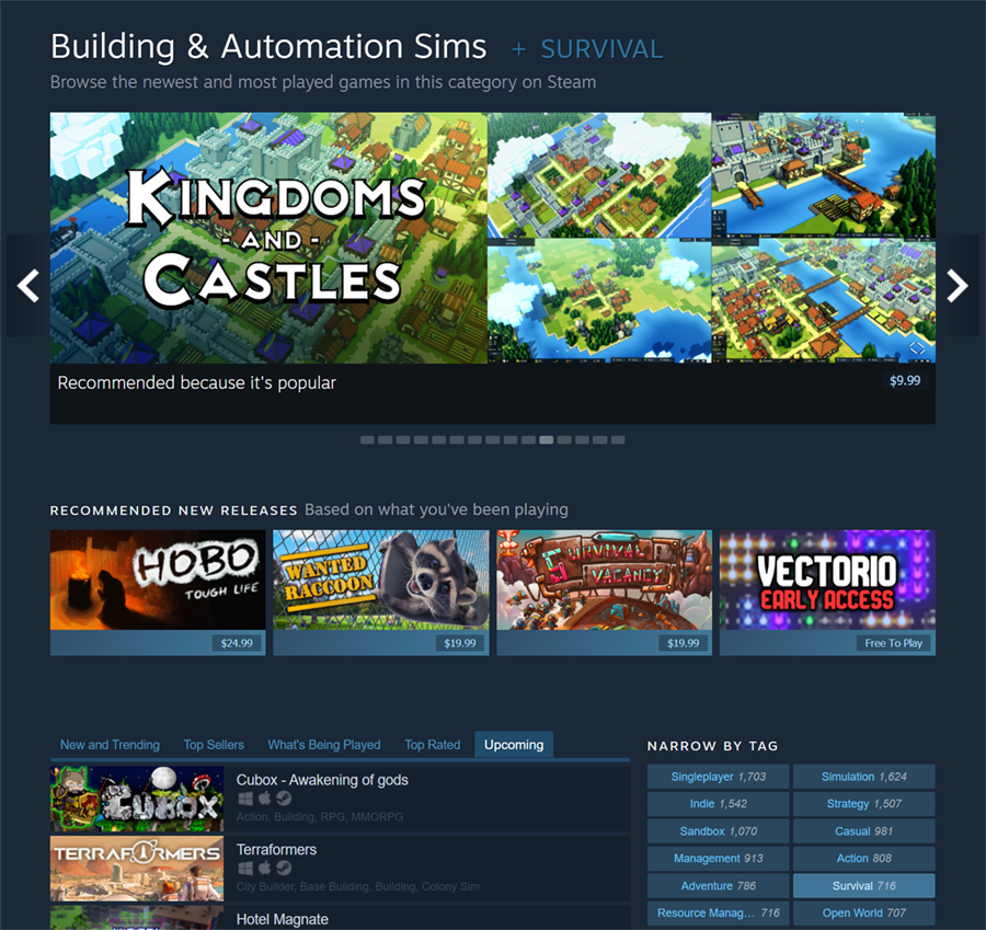 Steam rolls out even more convoluted ways to browse its games | PC Gamer