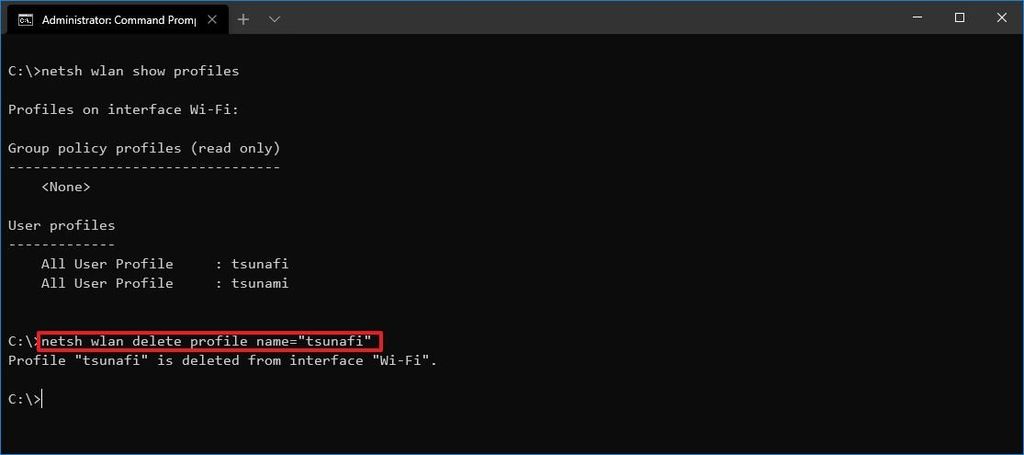 How to manage wireless networks with Command Prompt on Windows 10 ...