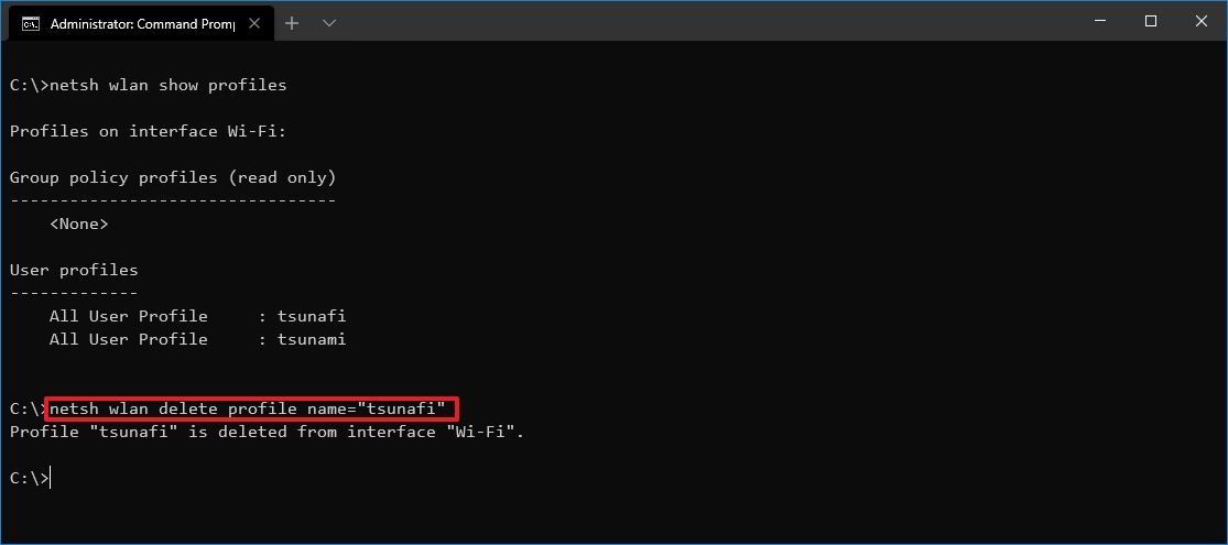 How To Manage Wireless Networks With Command Prompt On Windows 10 Windows Central