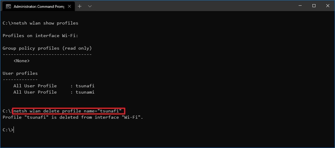How to manage wireless networks with Command Prompt on Windows 10 ...