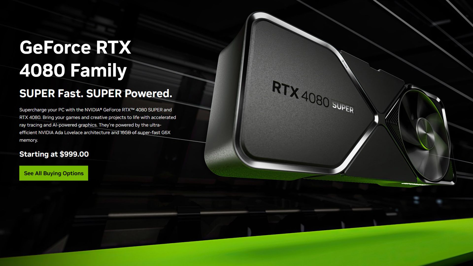 Here are all the Nvidia RTX 4080 Super cards currently listed ...