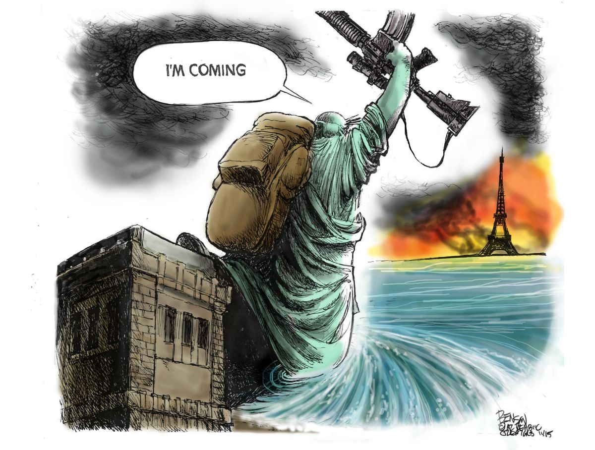 Editorial cartoon World U.S. Paris Attacks | The Week
