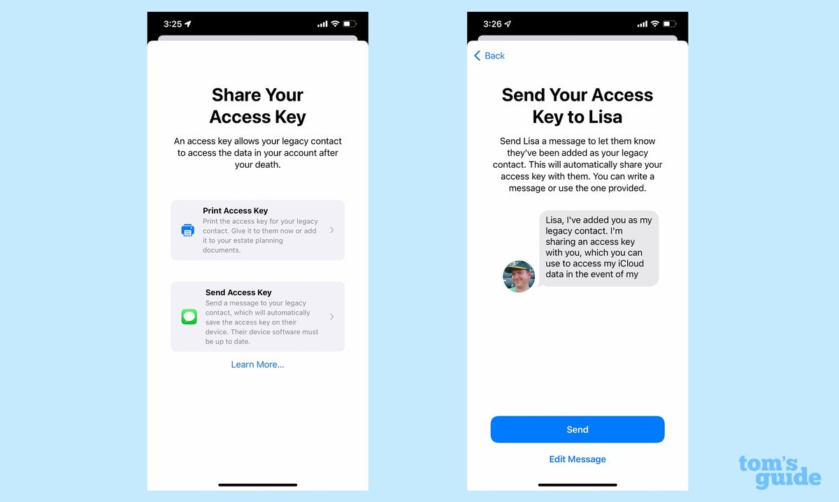 How to set up Legacy Contacts in iOS 15 | Tom's Guide