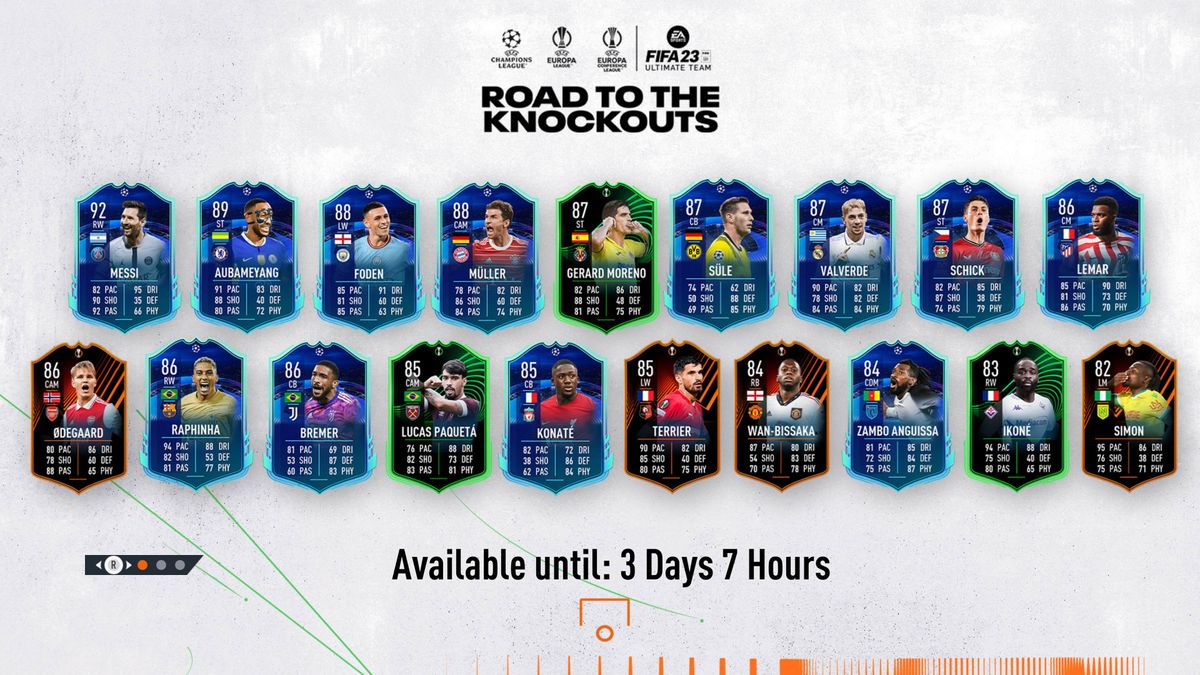 FIFA 23 RTTK tracker with upgradeable Messi and Foden cards | GamesRadar+