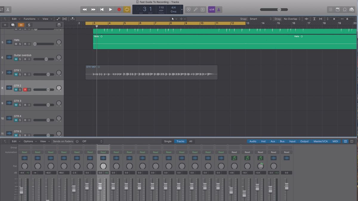 How to 'comp' multiple recordings onto one track | MusicRadar