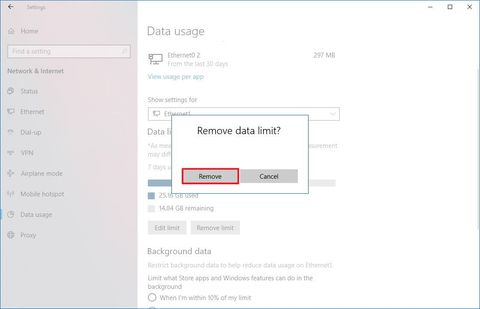 How to monitor and control data usage on Windows 10 April 2018 Update ...