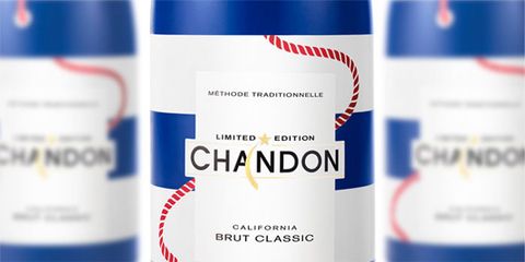 Nautical but nice branding for Chandon bottle | Creative Bloq