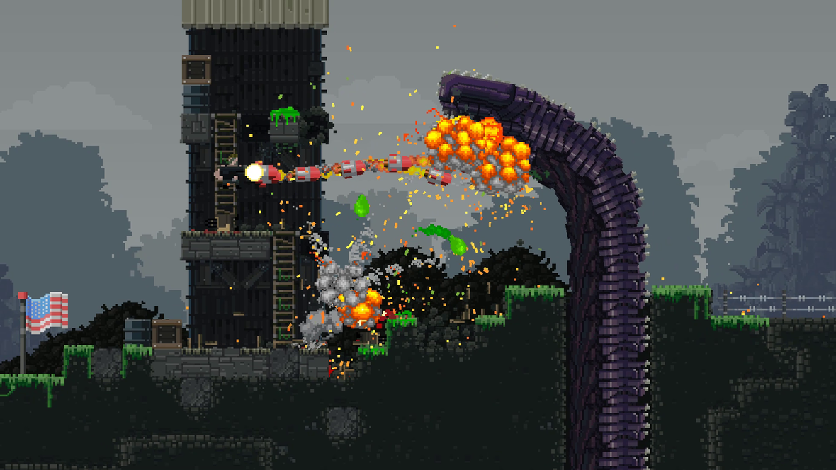 Broforce update brings an Alien Infestation | PC Gamer
