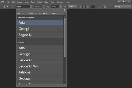 Photoshop's font menu problem solved in this design concept | Creative Bloq