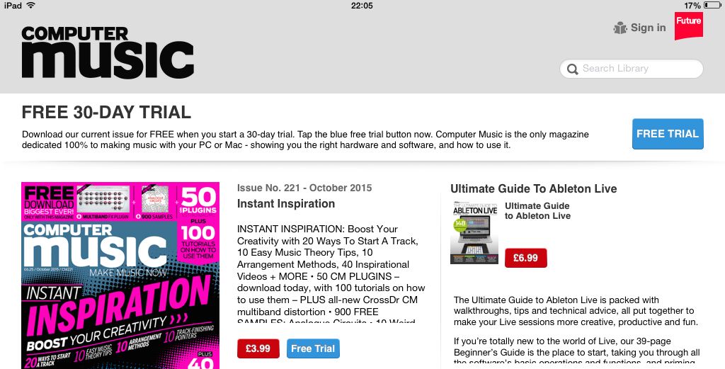 Two issues of Computer Music for free on your iPad | MusicRadar