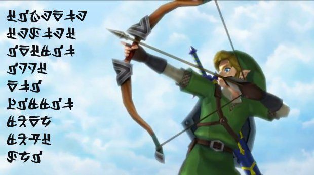 Skyward Sword's Hylian alphabet translated | GamesRadar+