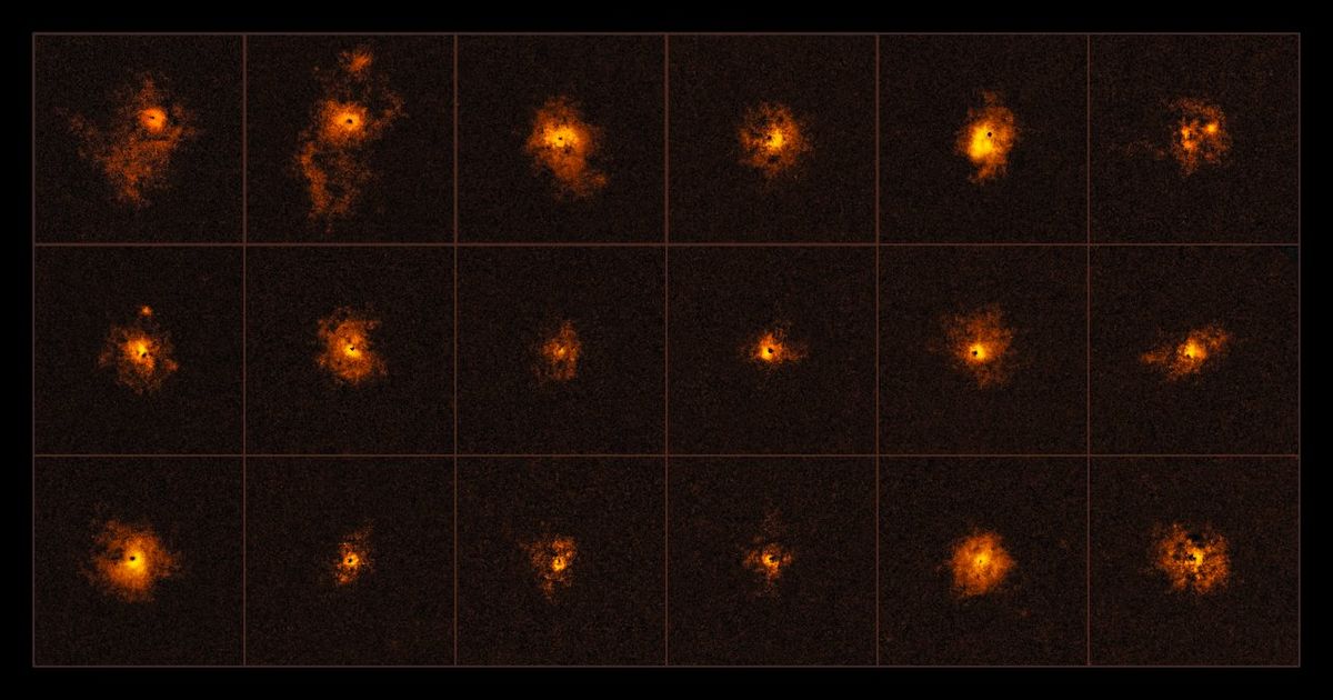 Surprise! Cold Gas 'Halos' Found Around Brightest Objects in Universe ...