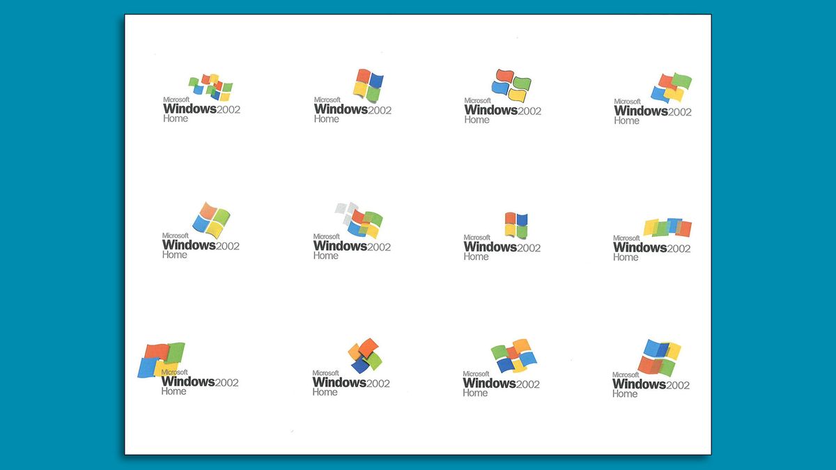 Microsoft's unused logos for Windows XP are delightfully weird | TechRadar