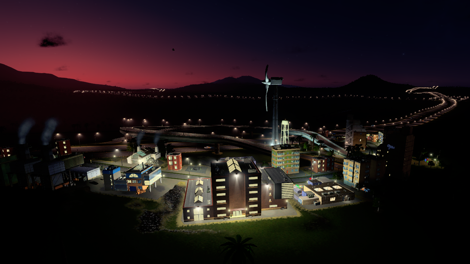 Building an entire city on a highway off-ramp in Cities: Skylines | PC ...