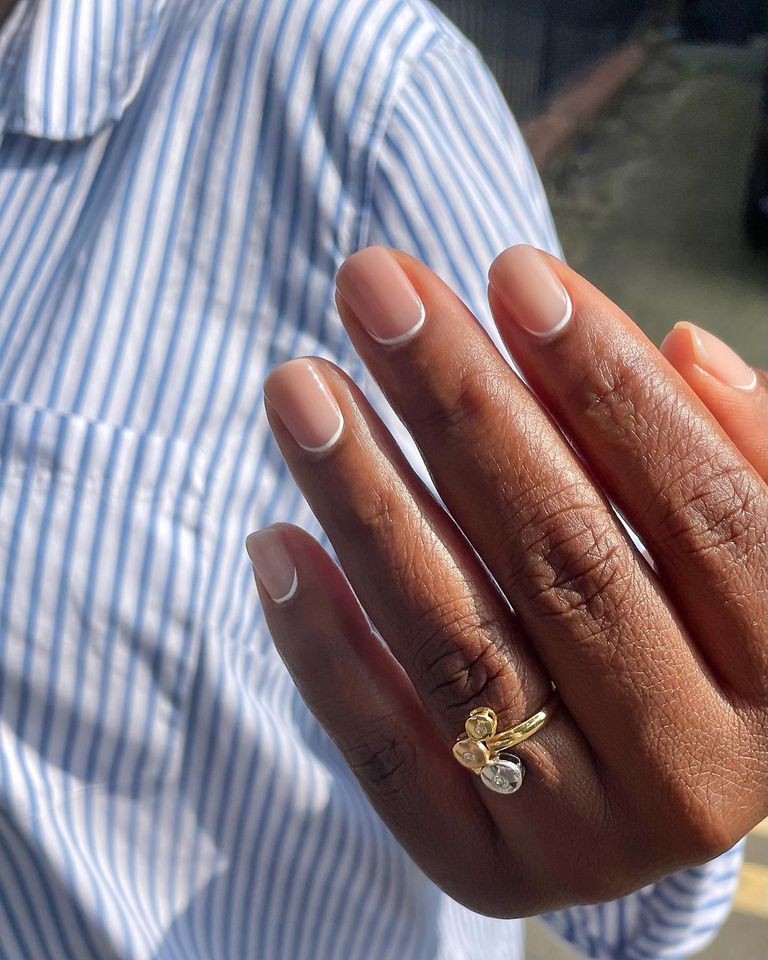 The Reverse French Tip Nail Trend Is My Autumn Manicure of Choice | Who ...