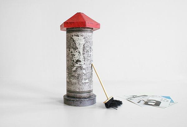 Agency creates a tiny poster column to showcase its latest work ...