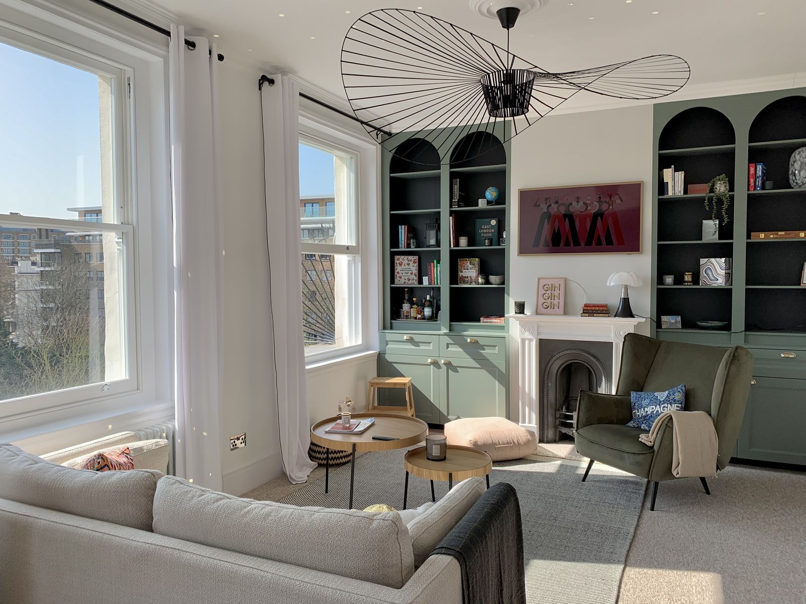 This IKEA hack uses GERSBY bookcases for built-in shelving | Livingetc