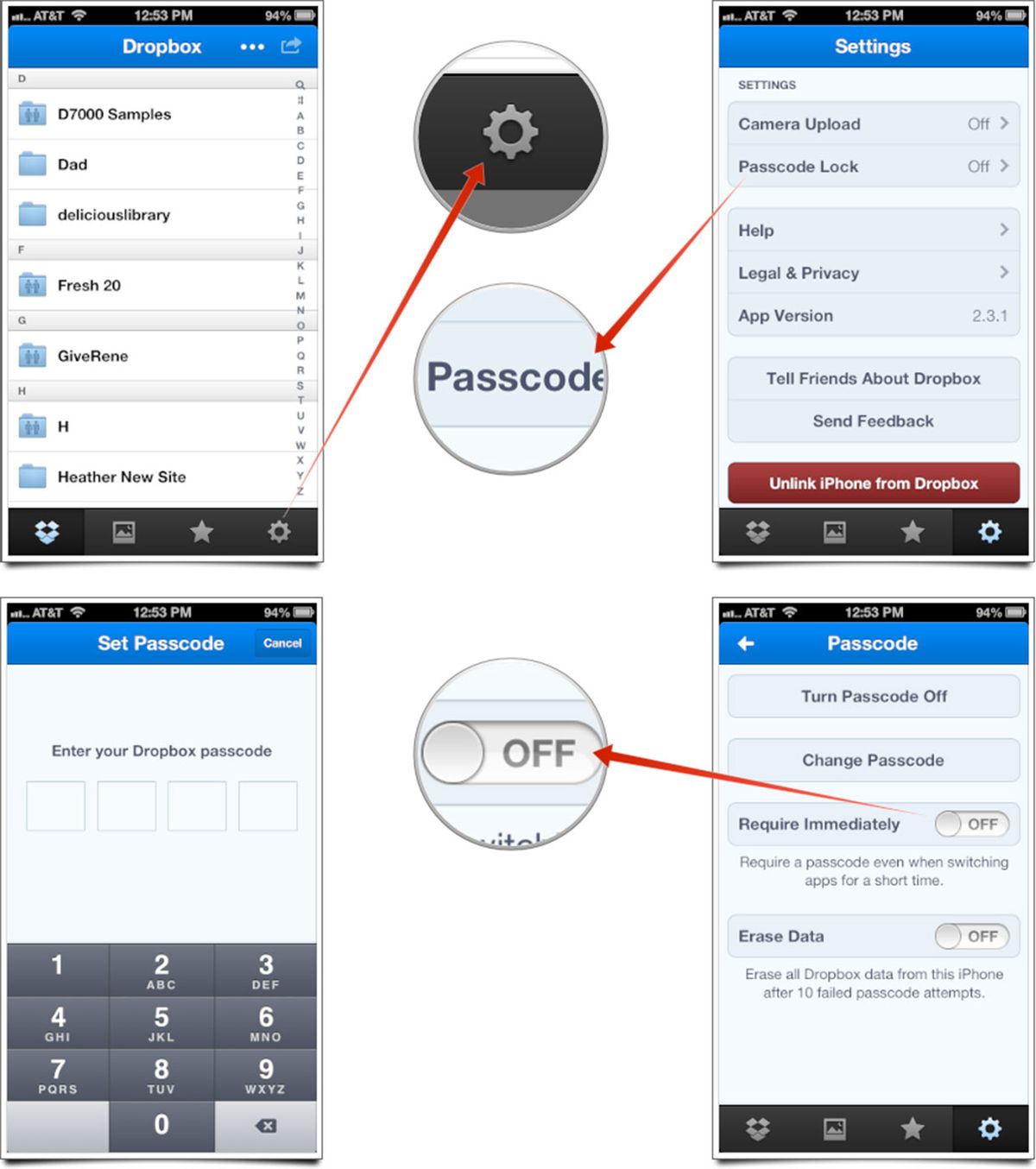 How to add extra security to Dropbox for iPhone and iPad by adding a passcode lock | iMore