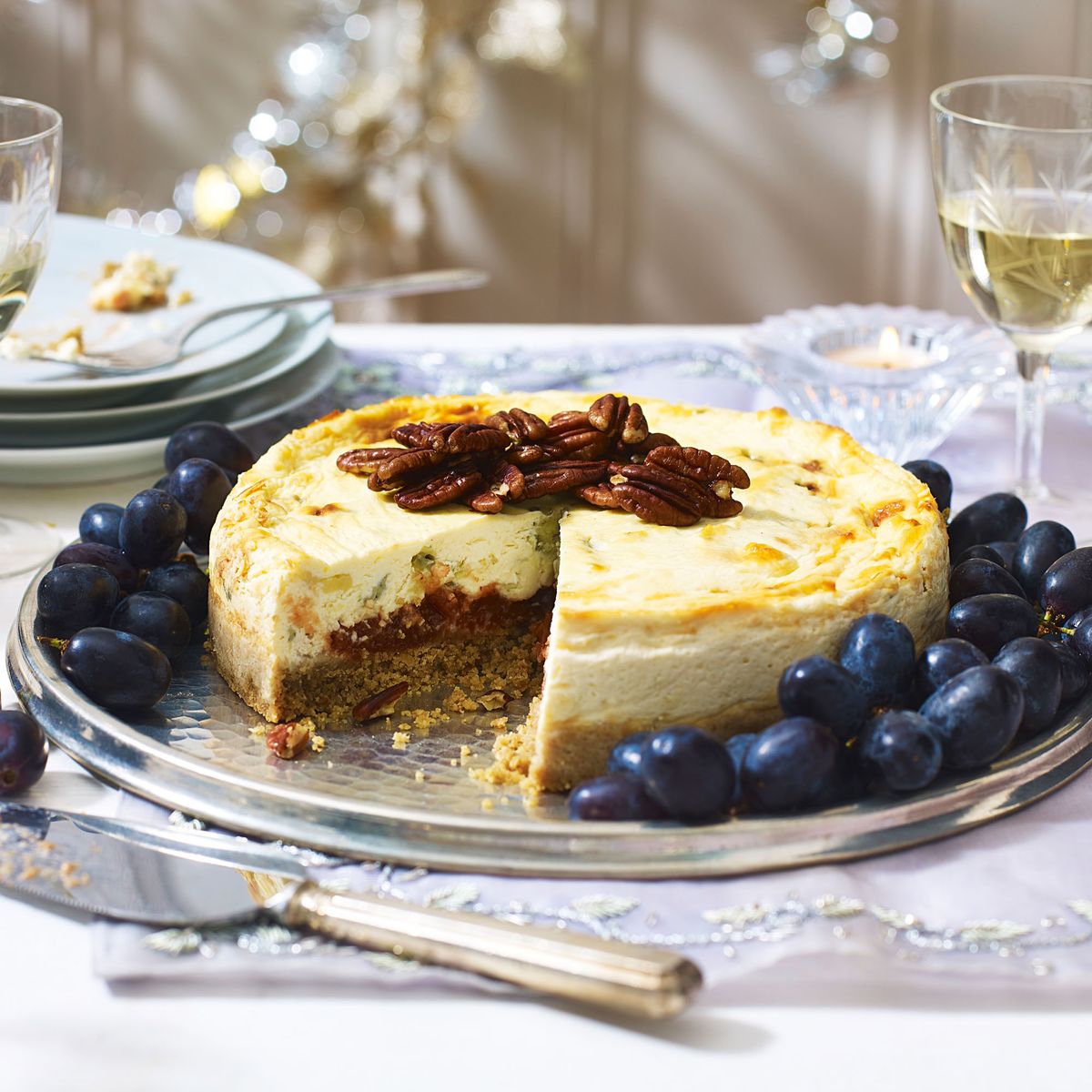 Stilton Savoury Cheesecake with Quince | Dinner Recipes | Woman & Home