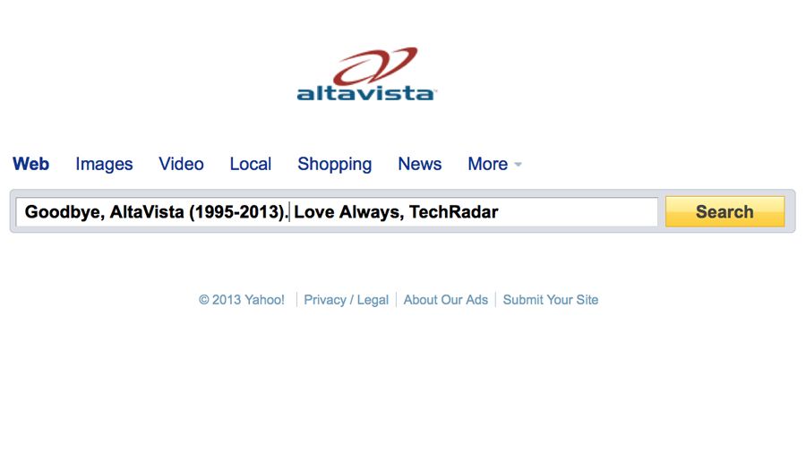 Yahoo axes AltaVista and 11 other services you've forgot about | TechRadar