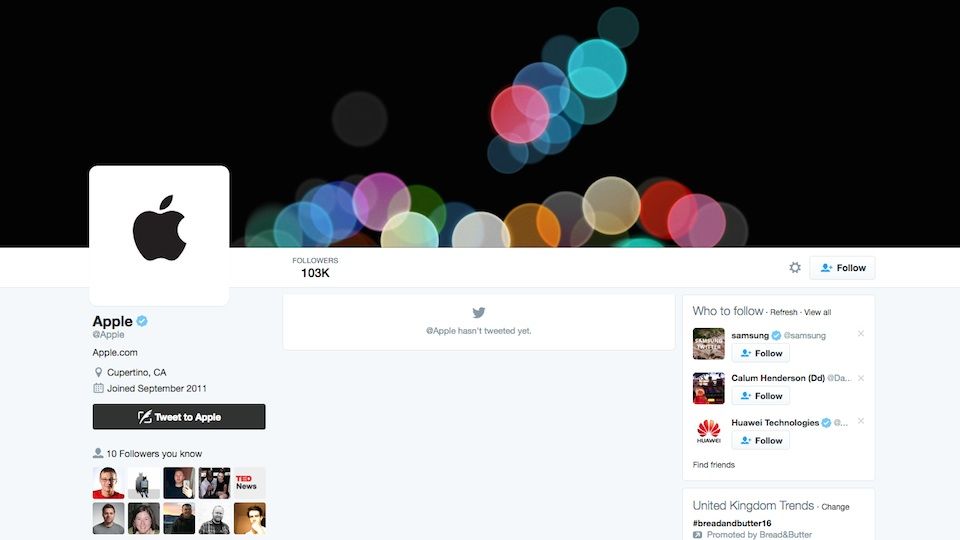 Apple finally joins the rest of the world on Twitter | TechRadar