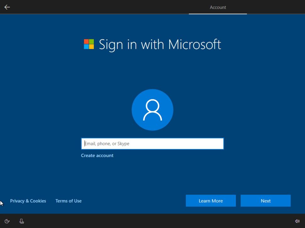 How to create a local account while setting up Windows 10 Home ...