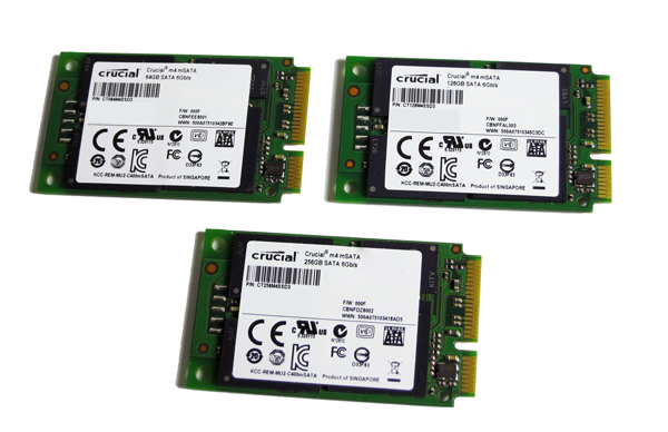 Crucial m4 mSATA SSDs - Round-Up: 10 mSATA SSDs From Adata, Crucial ...