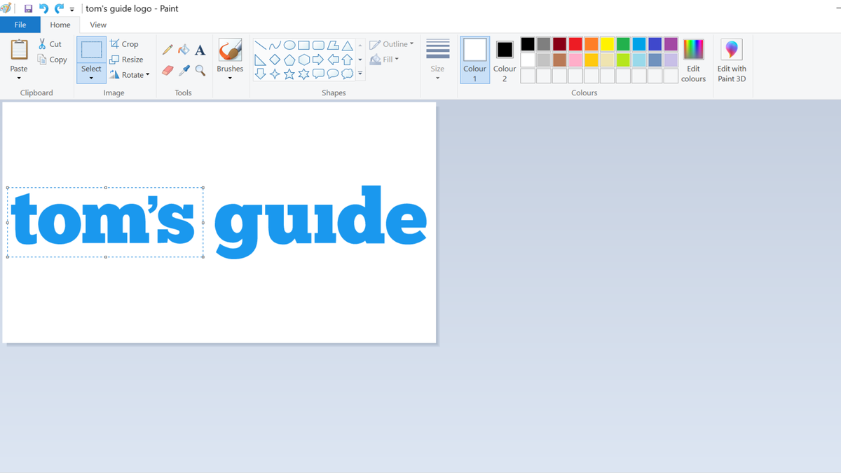 How to edit images in Microsoft Paint | Tom's Guide