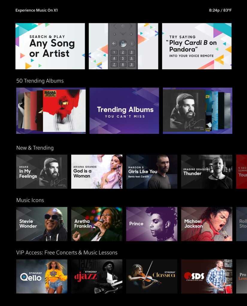 Comcast Launches X1 Music Week | Next TV