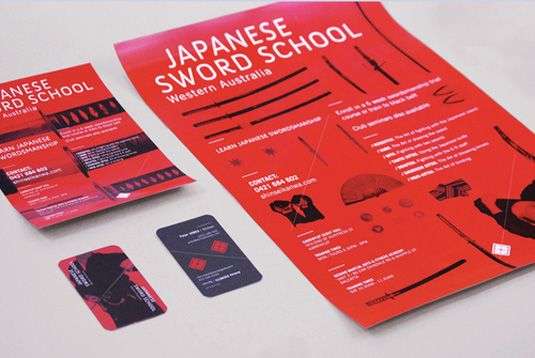 Branding for Japanese sword school is right on point | Creative Bloq