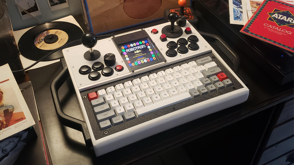 Raspberry Pi 2-Player Cyberdeck Arcade Looks Like a Vintage Computer ...