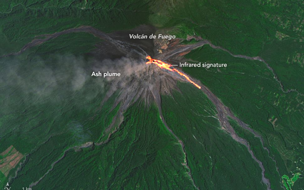 In Photos: Guatemala's Deadly Fuego Volcano Eruption as Seen from Space ...