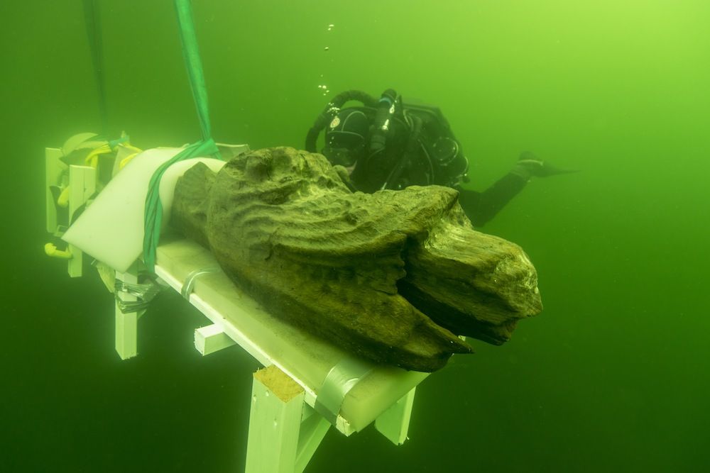 'Sea Monster' Figurehead Hauled from the Baltic Sea | Live Science