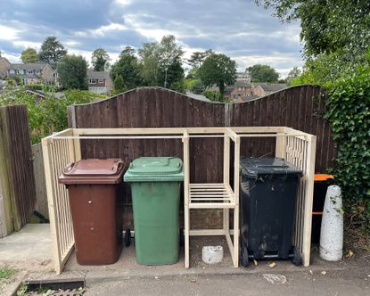 How to build a DIY trash can enclosure | Real Homes