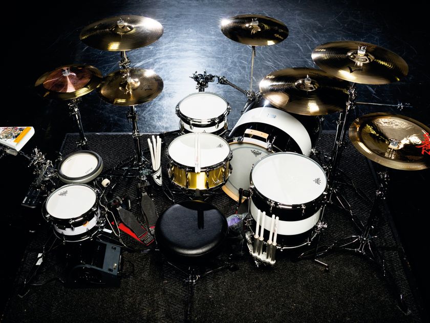 Drum kits of the pros: stars' live and studio drum setups in pictures ...