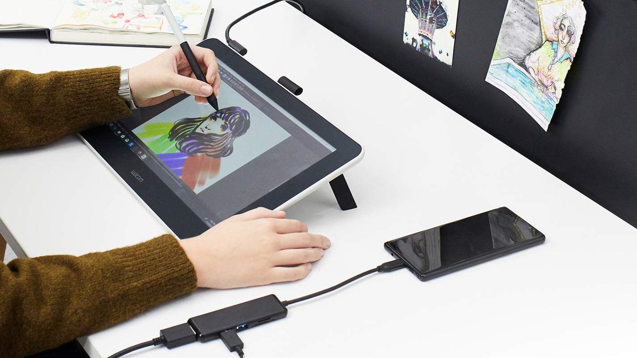 Wacom One pen display from CES 2020 will work with your Android phone ...