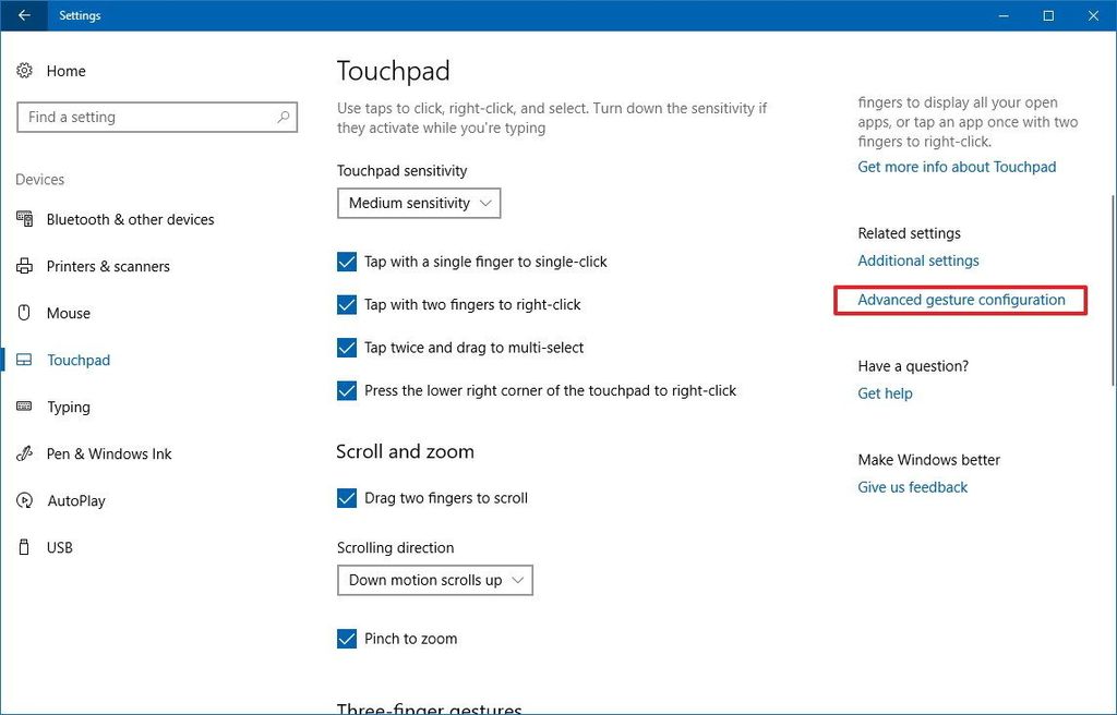 How to link keyboard shortcuts to touchpad gestures on Windows 10 ...