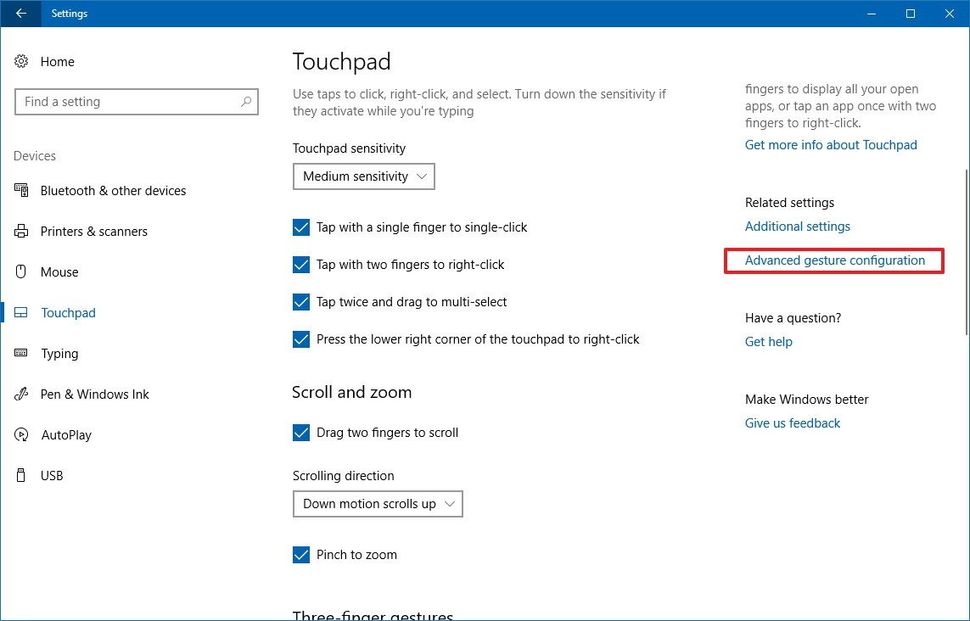 How to link keyboard shortcuts to touchpad gestures on Windows 10 ...