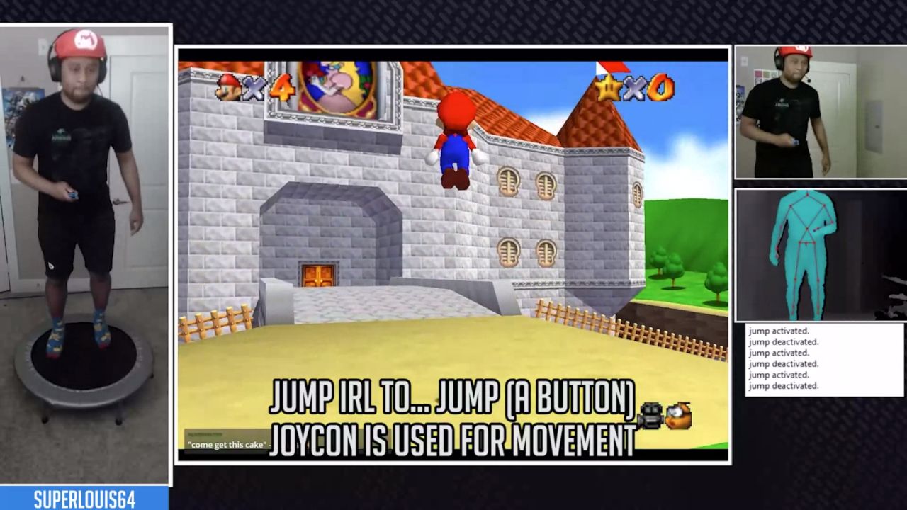 This Mario 64 mod uses Xbox Kinect to control Mario with real-life ...