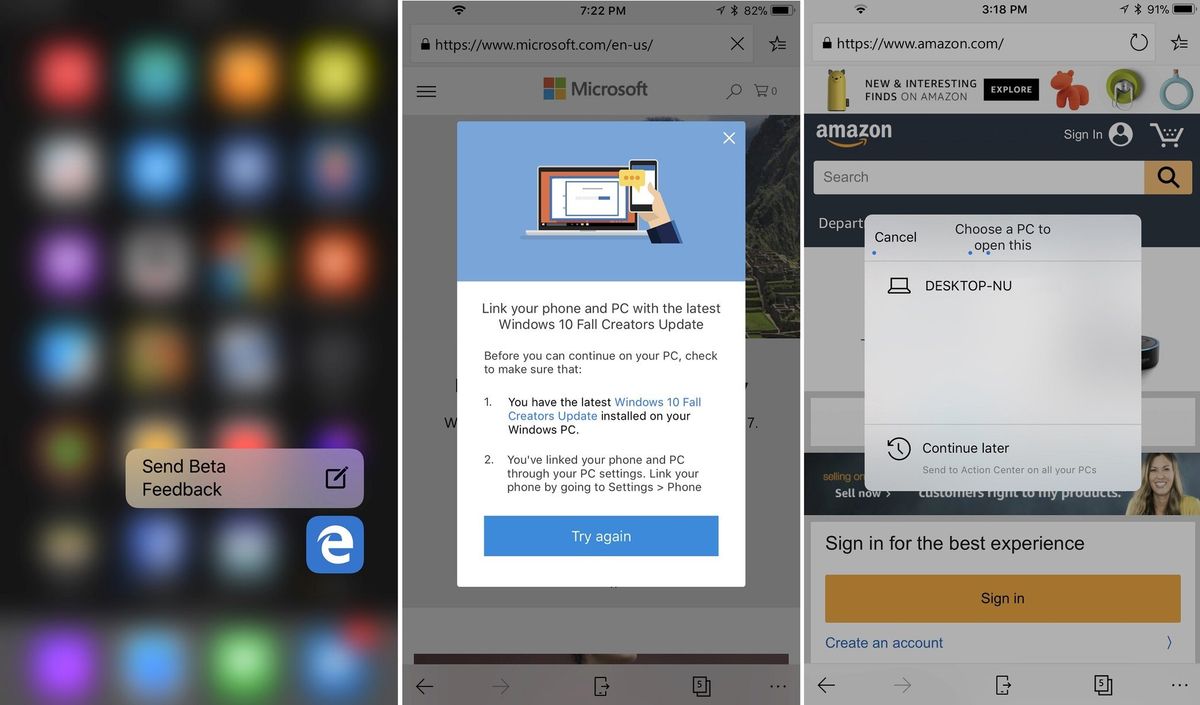 Microsoft Edge browser comes to iPhone today, Android soon | Windows ...